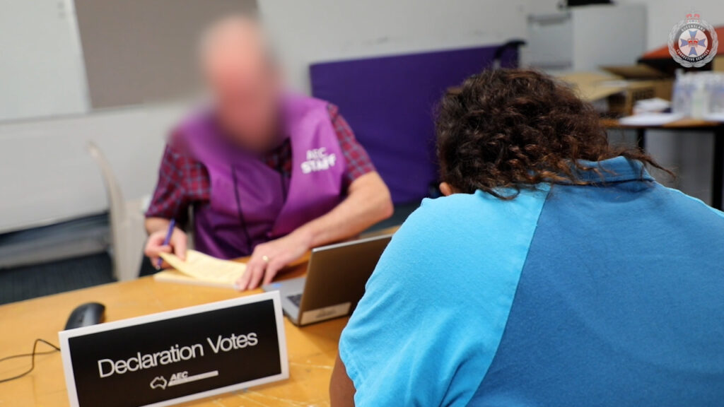 Mobile polling stations give eligible prisoners chance to vote in person